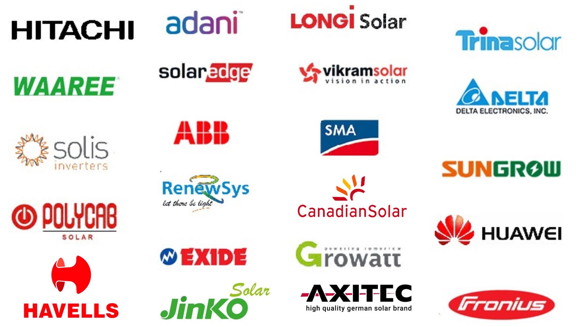 Renewable Energy Experts - Brands used in Solar systems